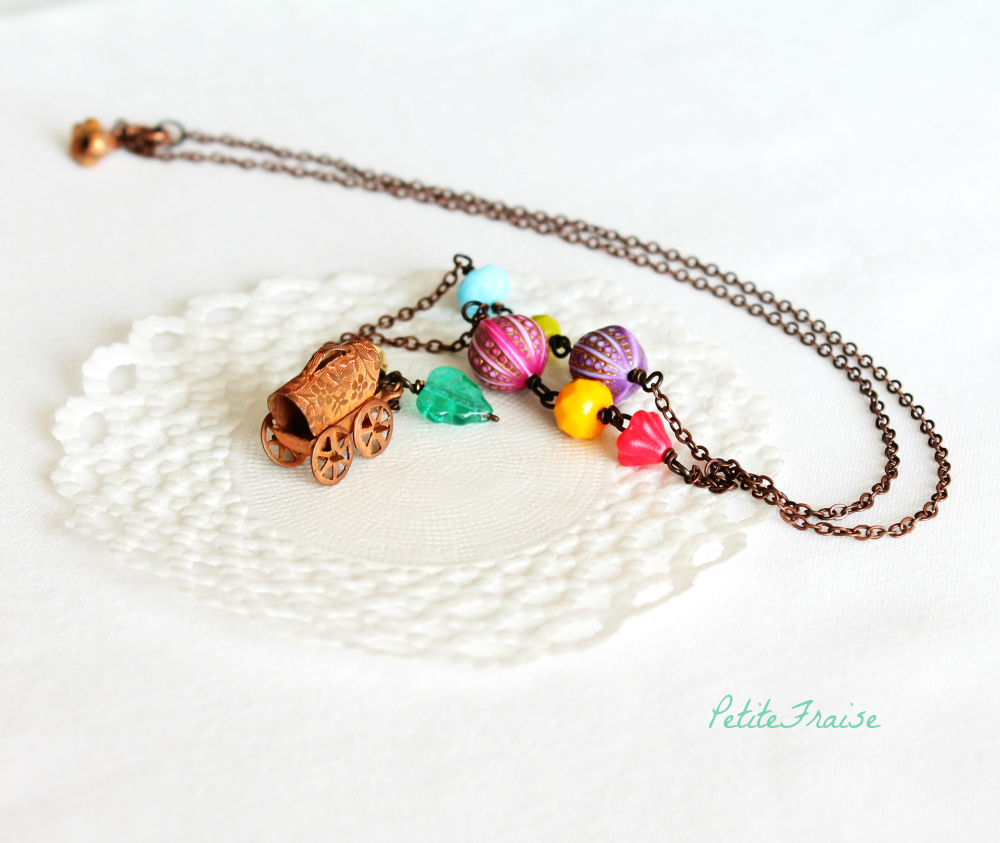 Living A Gypsy Life, Boho Hippie Necklace, Bohemian Vintage Style ...