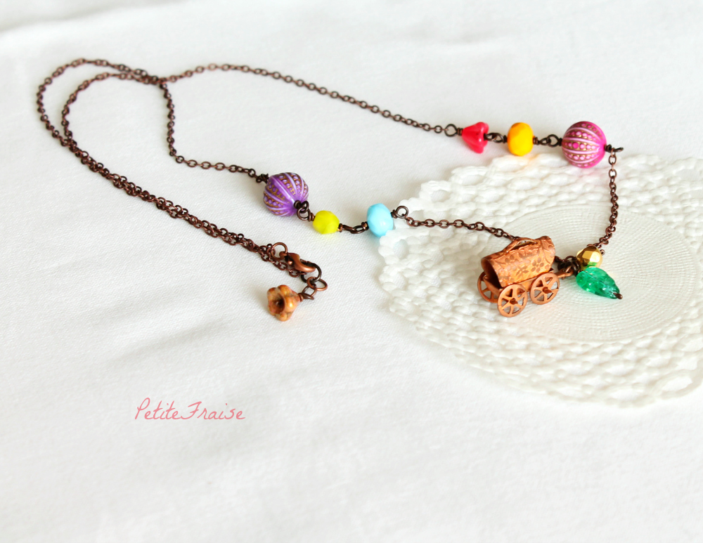 Living A Gypsy Life, Boho Hippie Necklace, Bohemian Vintage Style ...